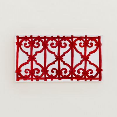 H Deco rouge tart platter | Hermès Netherlands