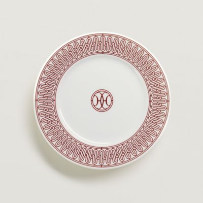 H Deco rouge dinner plate | Hermès Norway