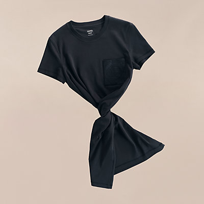 Embroidered pocket dress | Hermès USA Embroidered pocket dress | Hermès USA