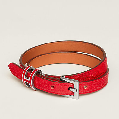 レザーブレスレット 《ケリー》 ドゥブルトゥール | Hermès レザーブレスレット 《ケリー》 ドゥブルトゥール | Hermès