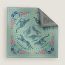 Carré 90 double face Guépards Bandana - Vert | Hermès Canada