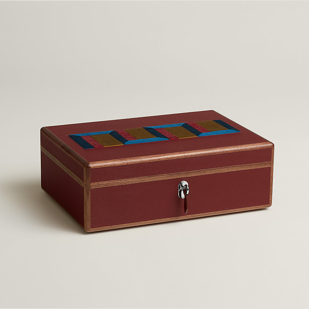 Amalthee Perspectives Indiennes watch box, large model | Hermès Australia