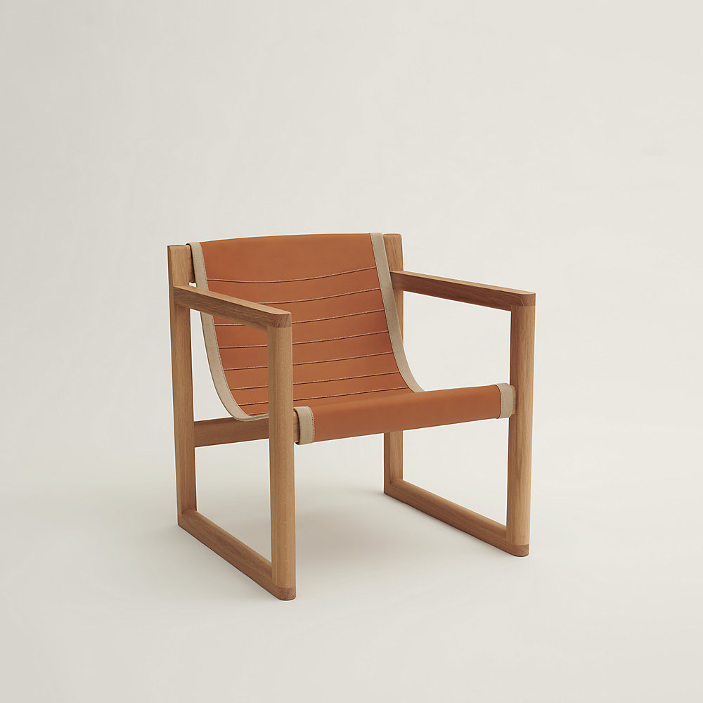 Ancelle D'Hermès armchair - Beige | Hermès Australia