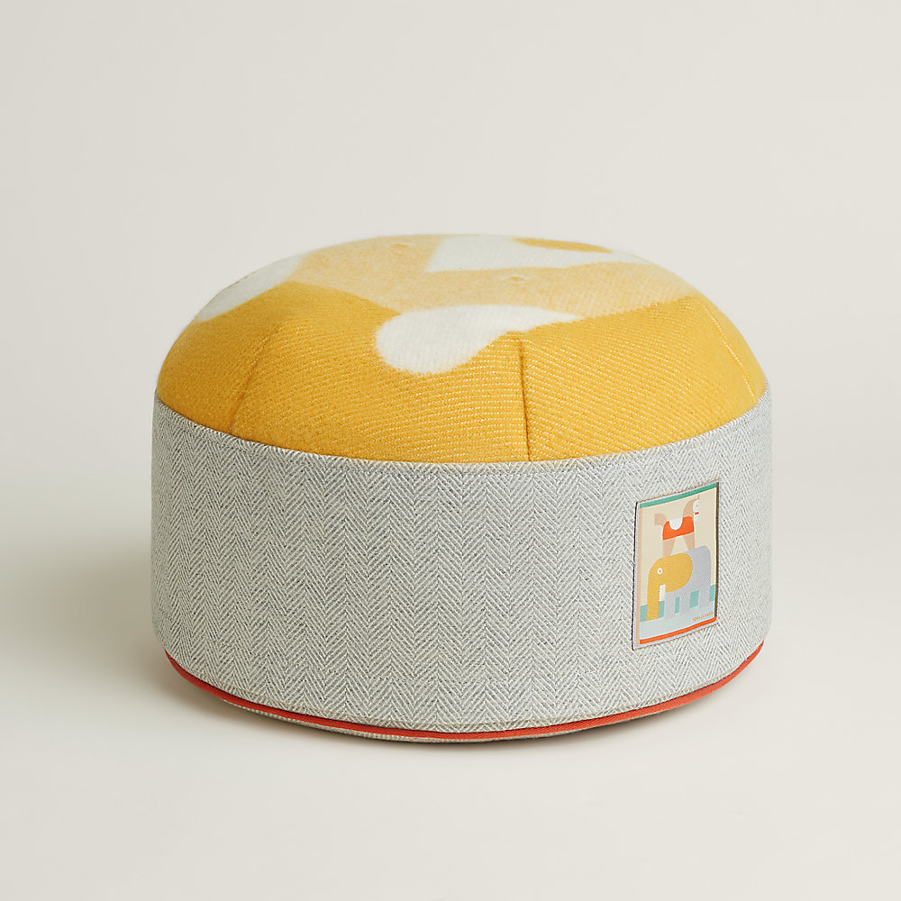 Animaux Blocks footstool - Green | Hermès Canada