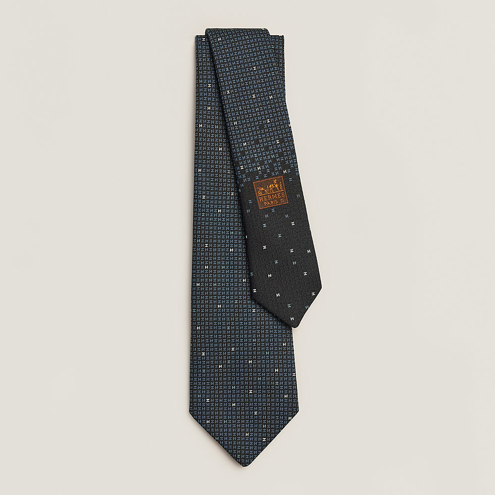 Arcade H tie - Grey | Hermès Canada