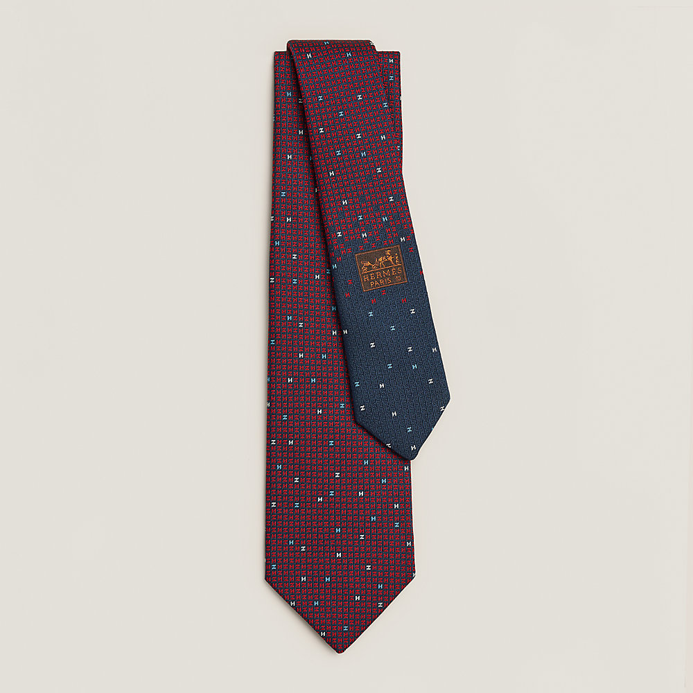 Arcade H tie - Blue | Hermès Malaysia