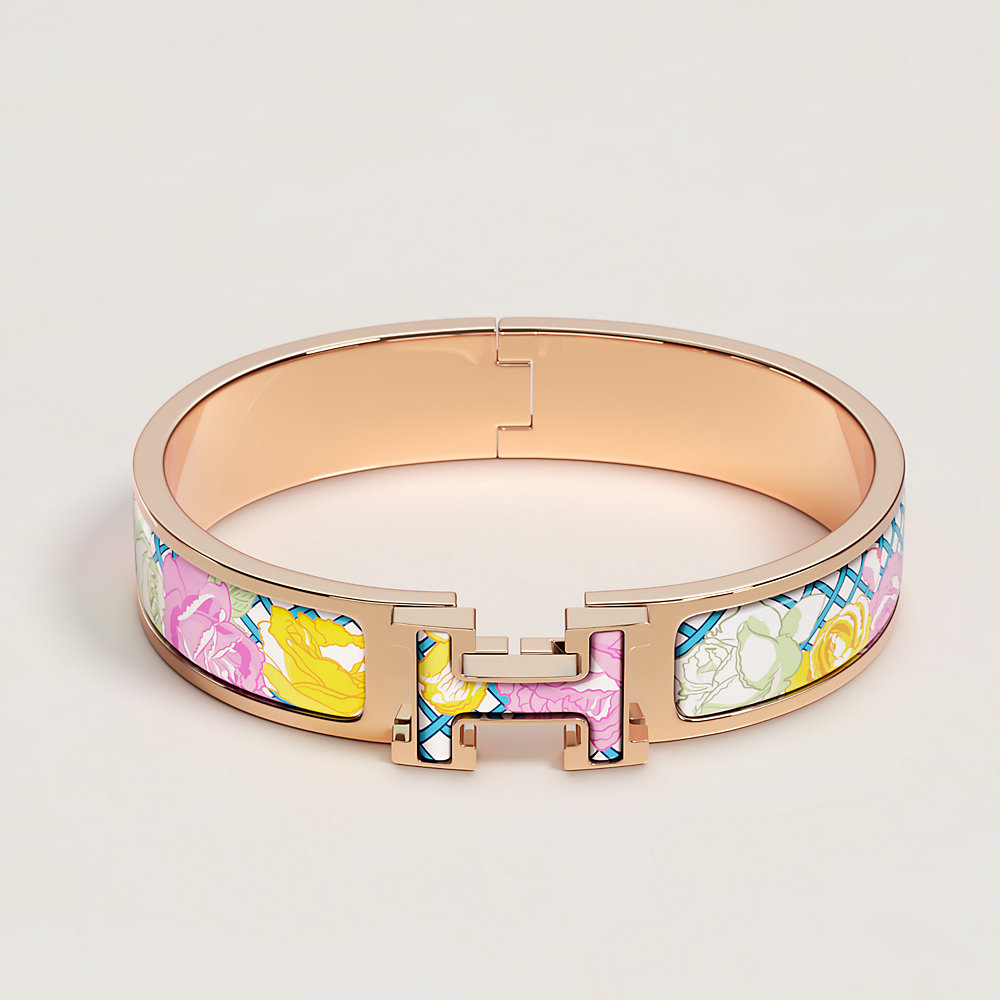 Armreif Clic H Roseraie - Grün | Hermès Schweiz