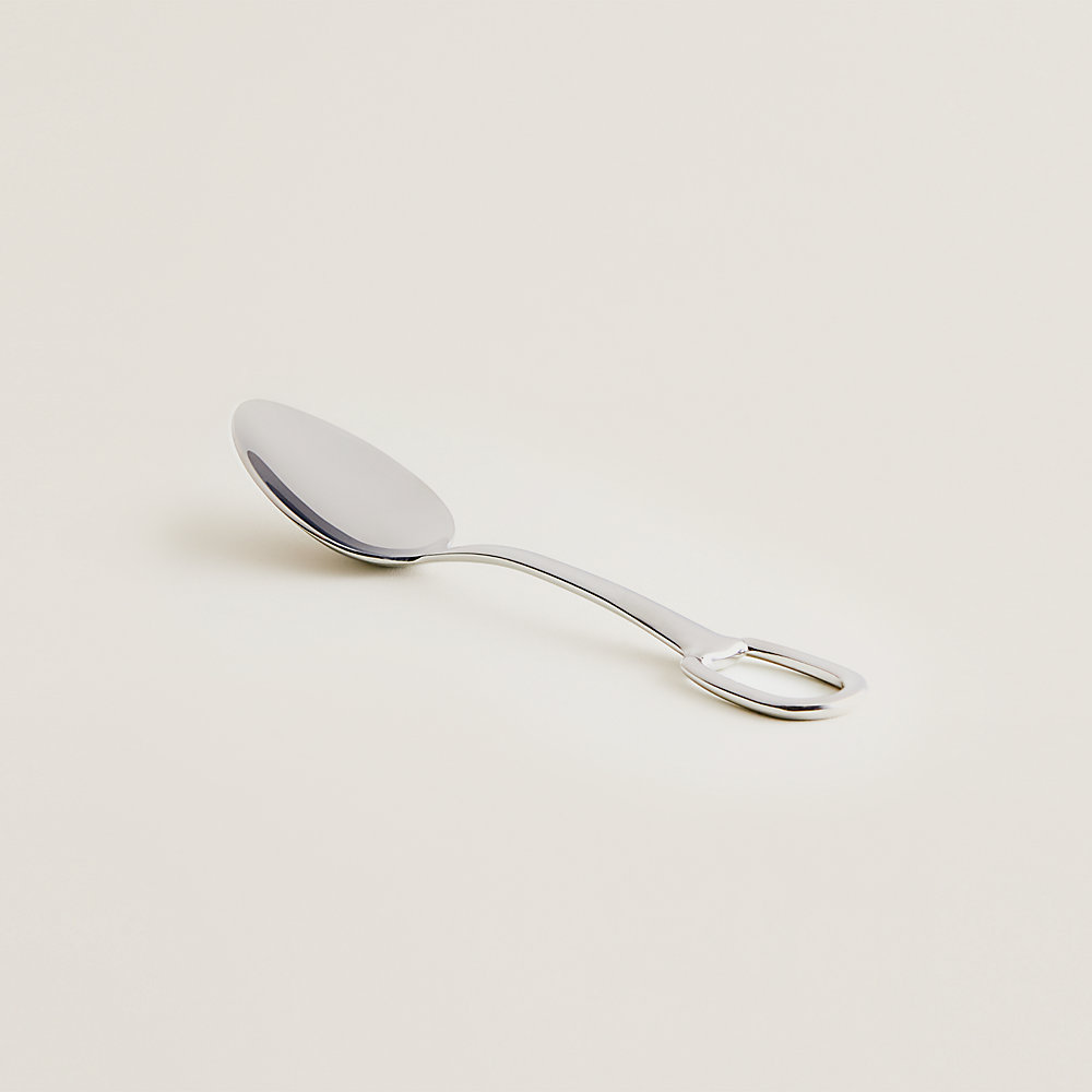 Attelage silver mocha spoon | Hermès UK