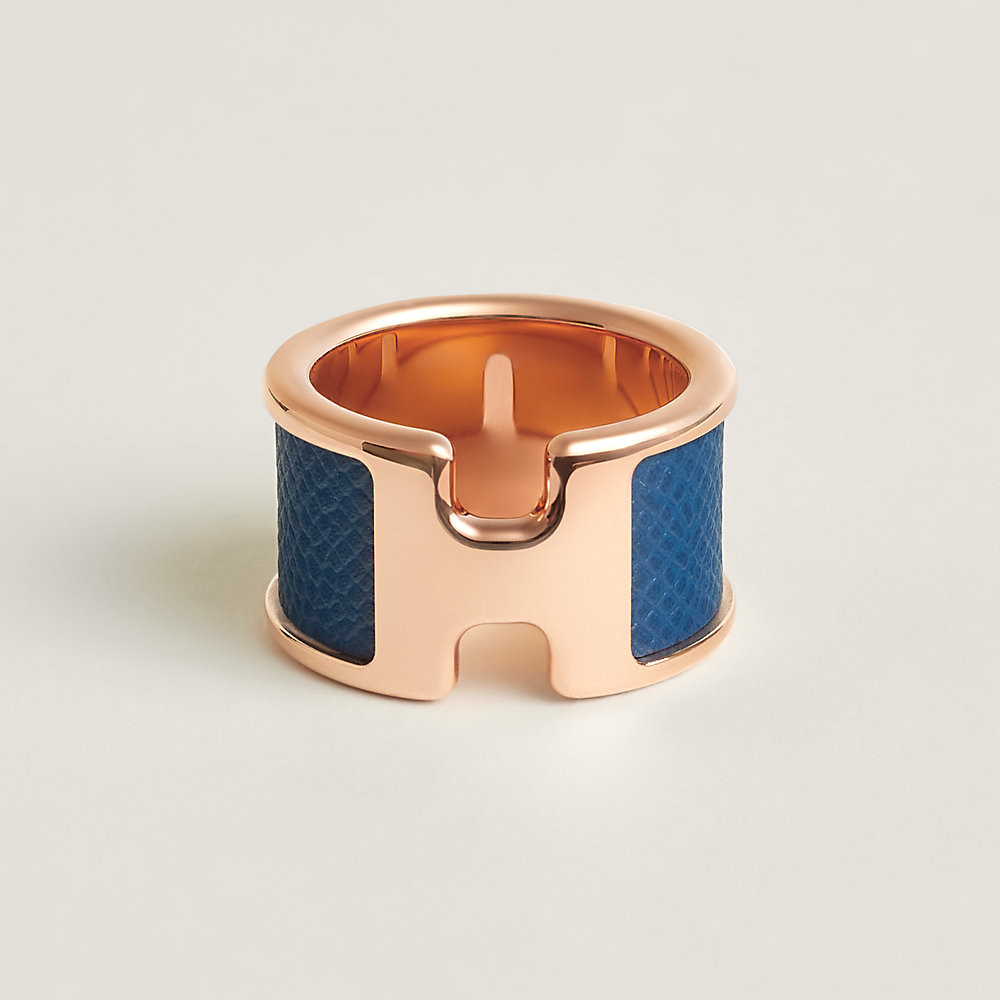 Bague Olympe, grand modèle - Bleu | Hermès Belgique