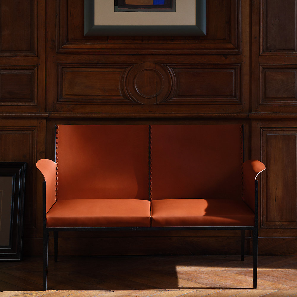 Banquette en fer forgé Rééditions J.-M. Frank par Hermès | Hermès Belgique