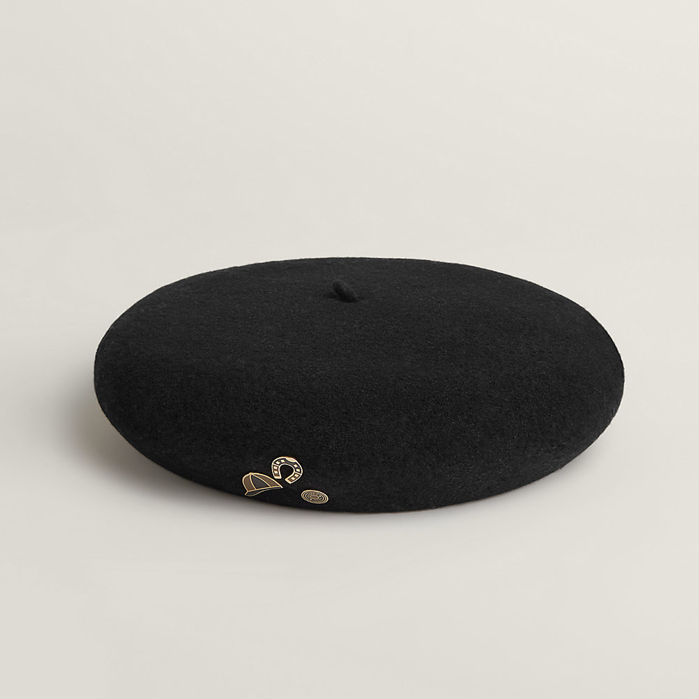 Bonnie Jump beret - Black | Hermès Denmark
