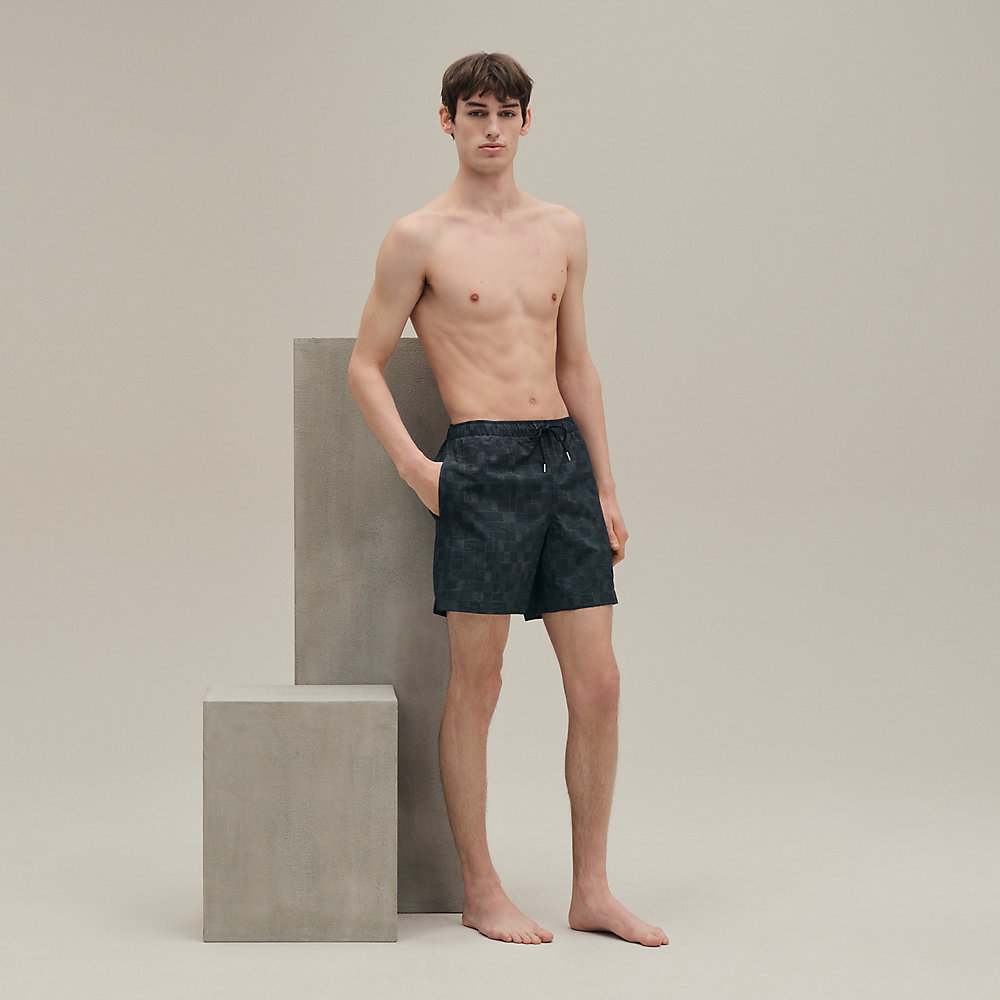 Boxer de bain « Mosaïque Equestre » | Hermès Belgique