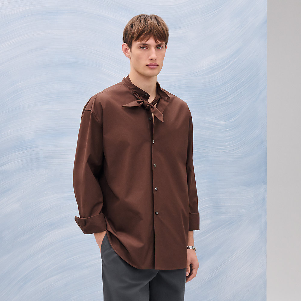 Boxy fit shirt with Marius collar | Hermès Sweden