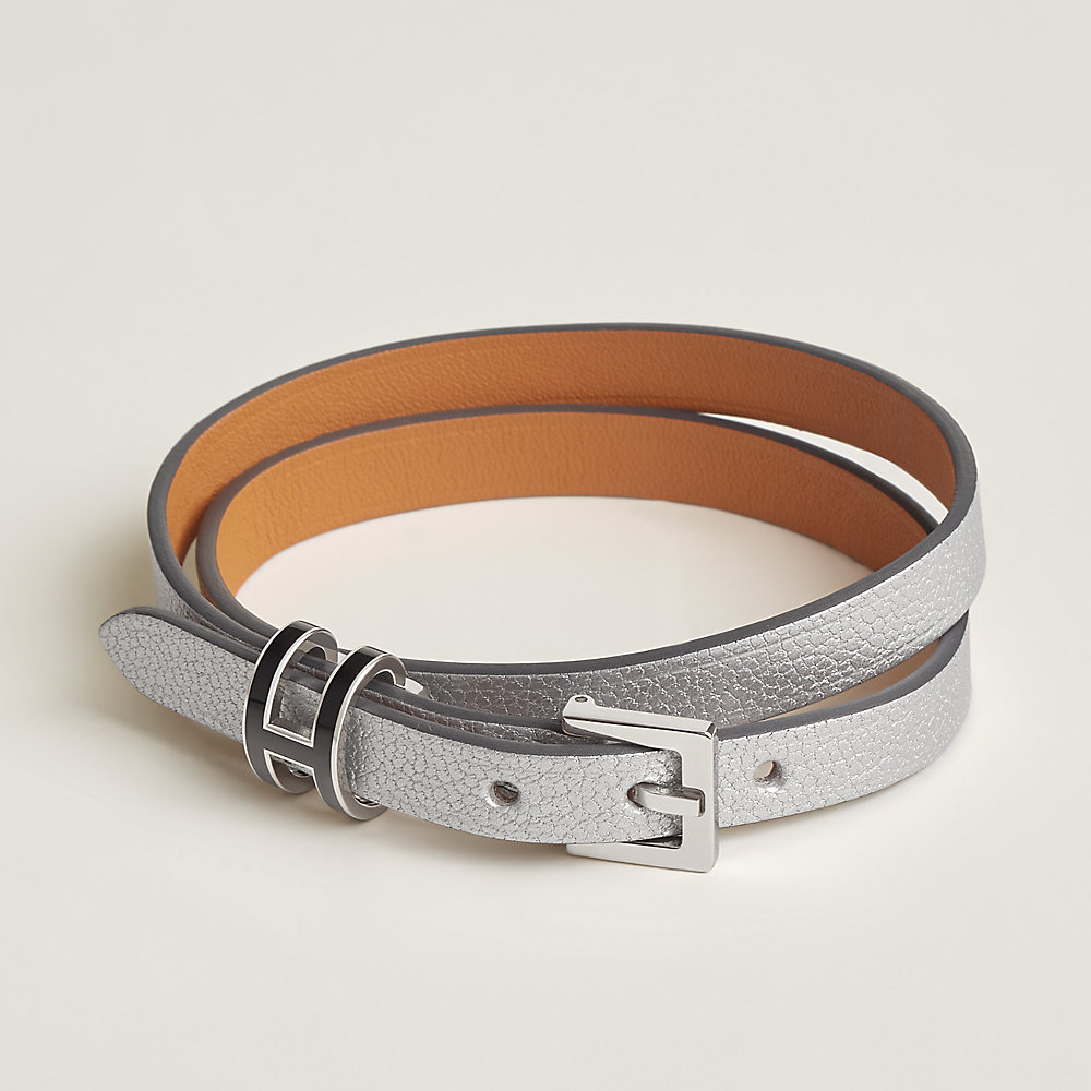 Bracciale Pop H Double Tour - Grigio | Hermès Italia