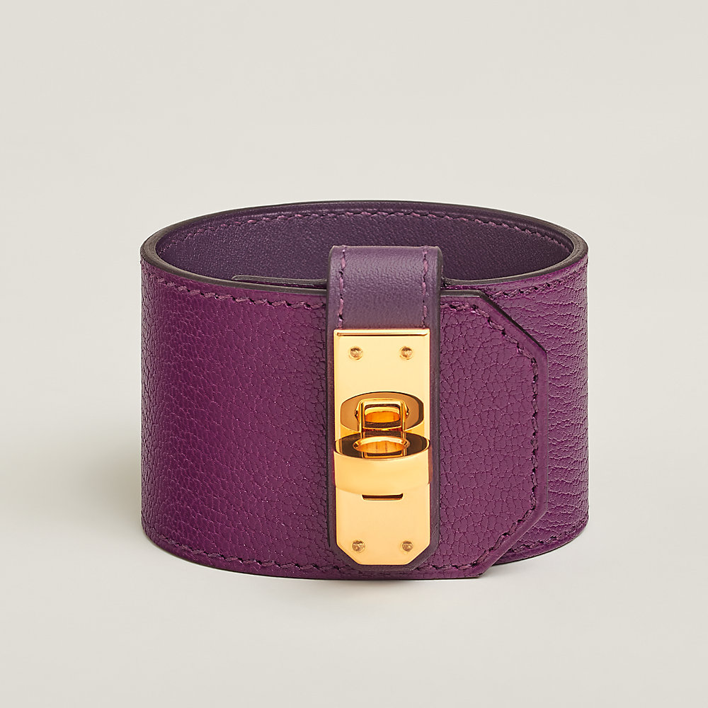 Bracelet Kelly Twist, grand modèle - Violet | Hermès Suisse