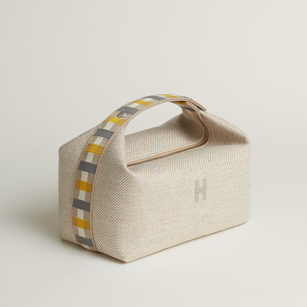 Bride-a-Brac au Carre case, large model - Beige | Hermès UK