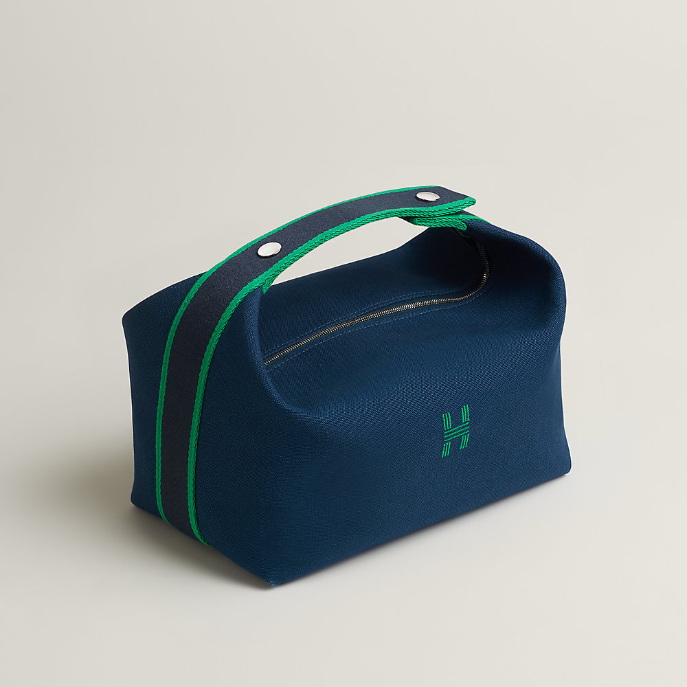 Bride-a-Brac case, large model - Blue | Hermès USA