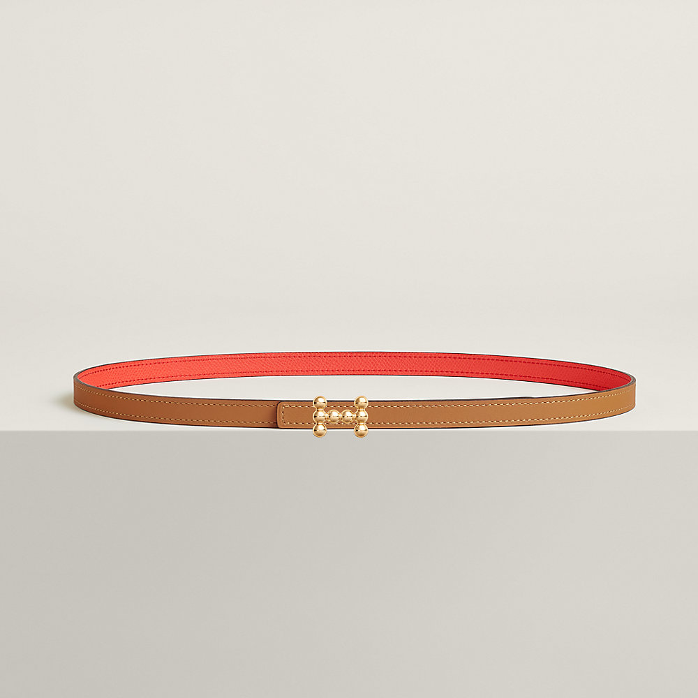 Bubble belt buckle & Reversible leather strap 13 mm | Hermès UK