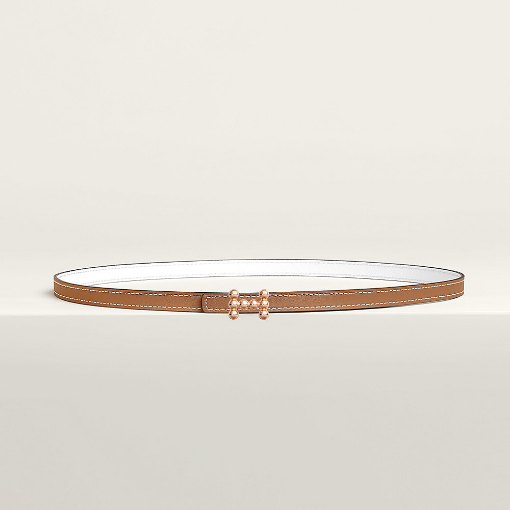 Bubble belt buckle & Reversible leather strap 13 mm | Hermès UK