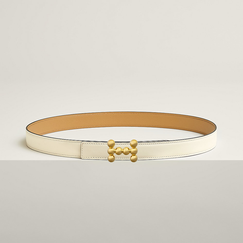Bubble belt buckle & Reversible leather strap 24 mm | Hermès UK
