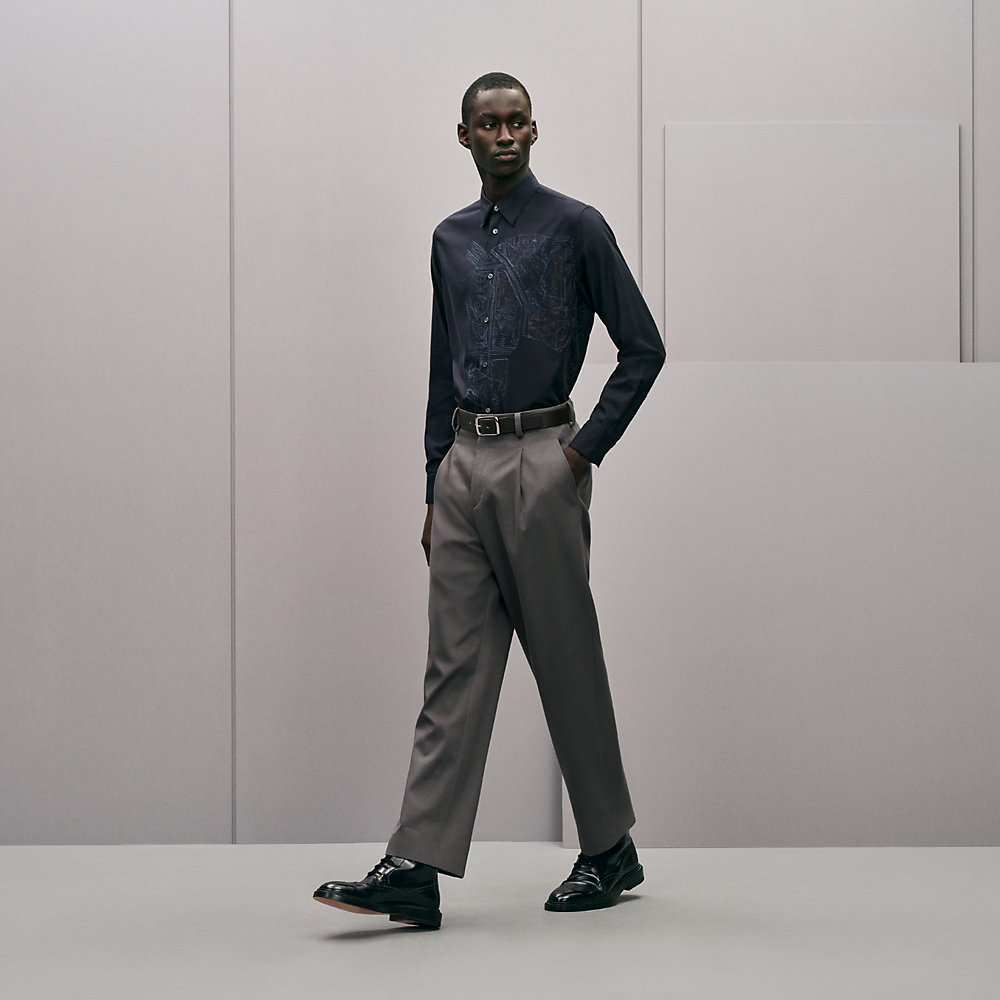 Camisa de corte recto "broderie cheval" | Hermès México