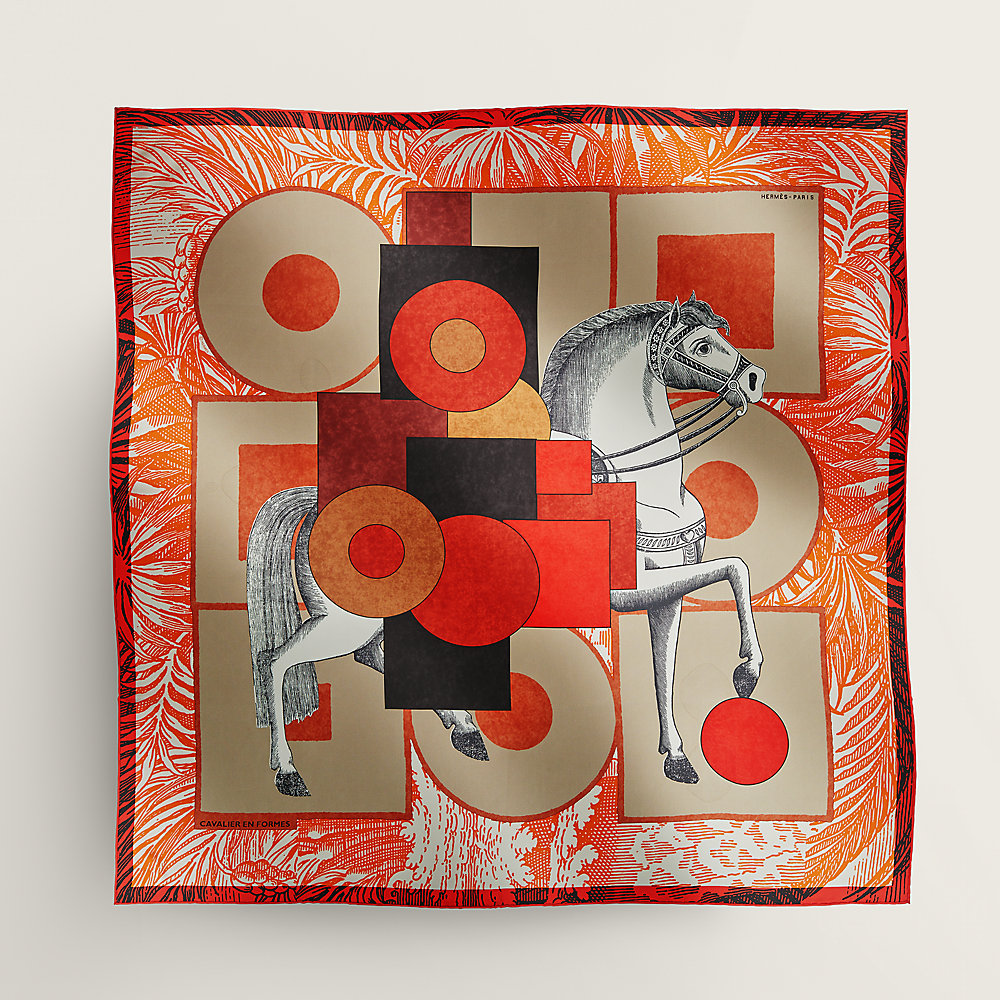 Carré 90 Cavalier en Formes | Hermès France