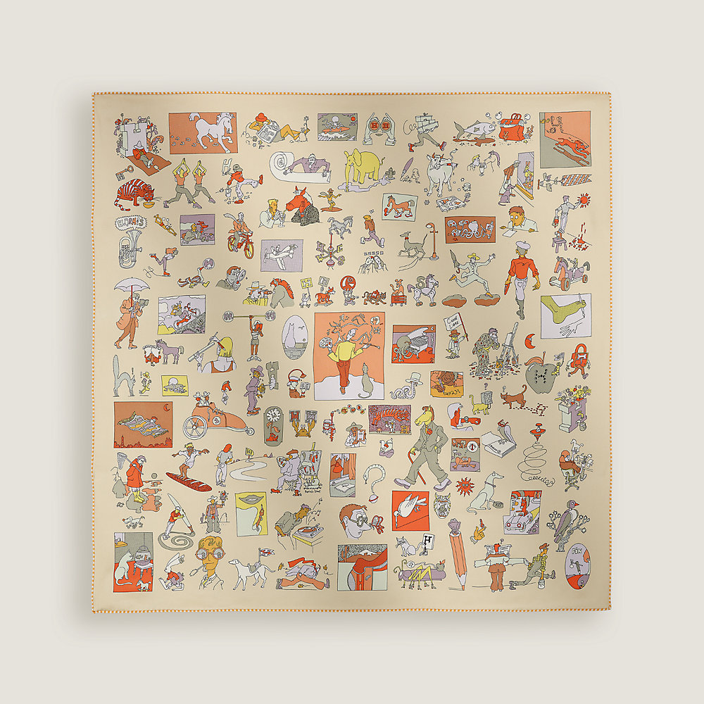 Carre Libre scarf 70 - Orange | Hermès Ireland