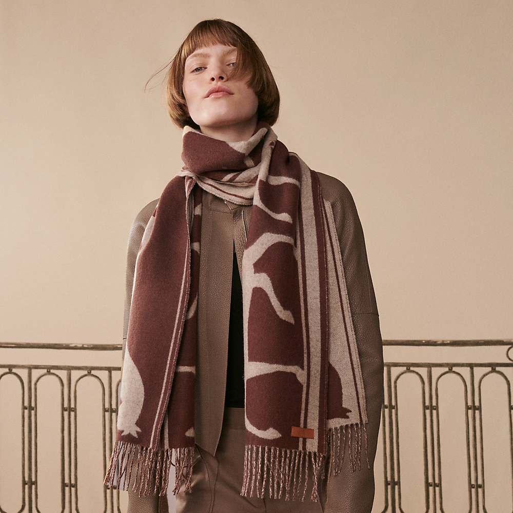 Casaque Tete a Queue muffler | Hermès Canada