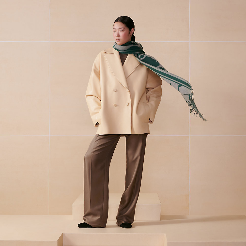 Casaque Tete a Queue muffler | Hermès Thailand