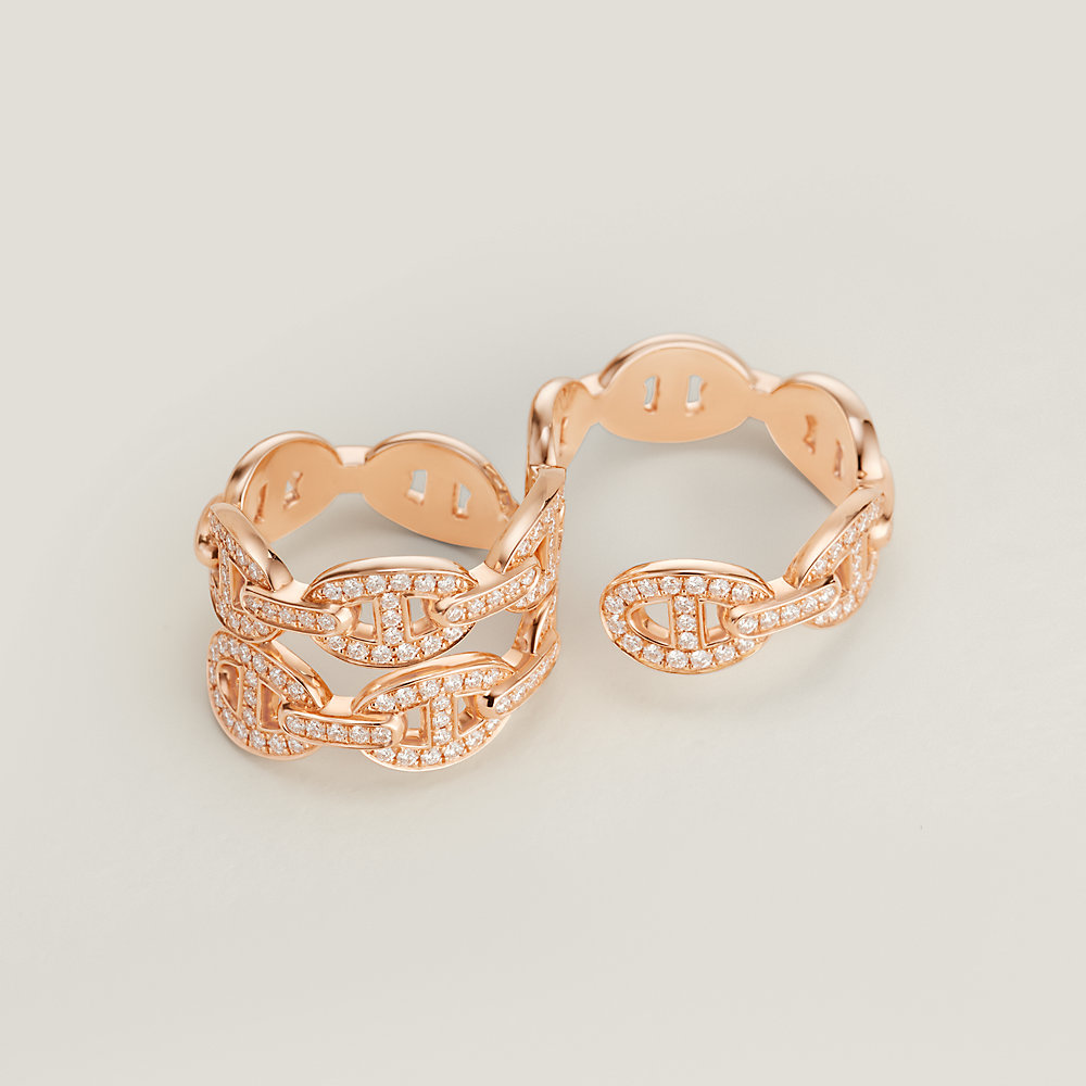 Chaine d'ancre Enchainee double ring | Hermès UK