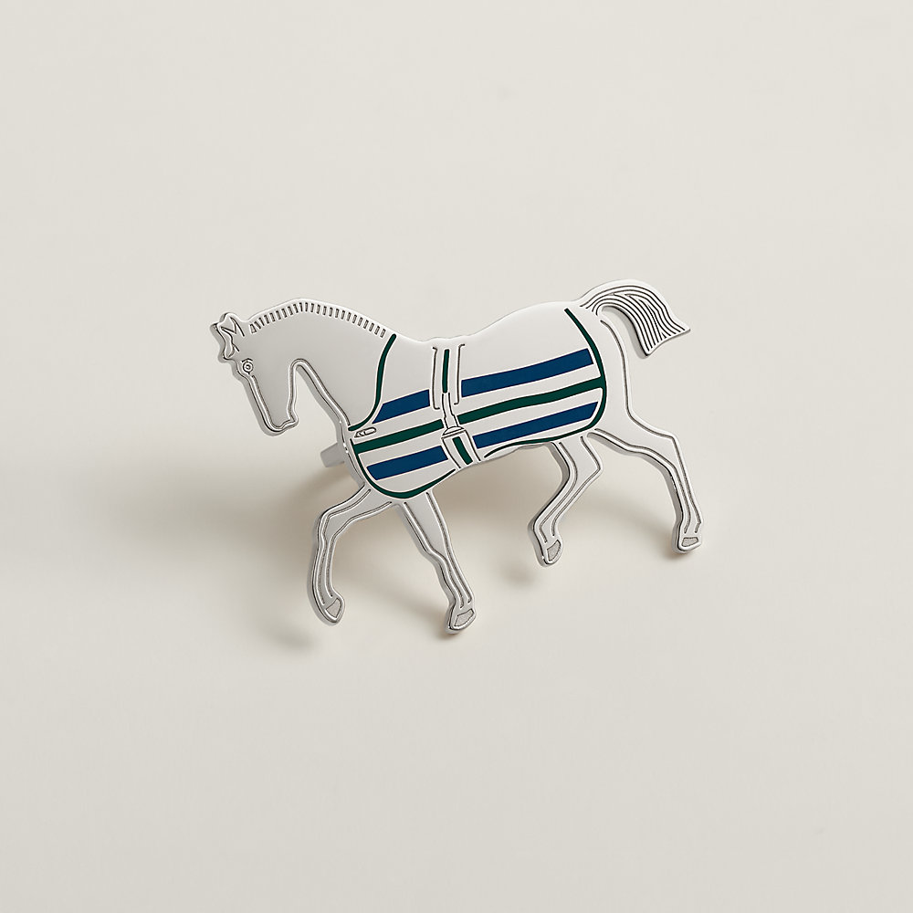 Cheval a la Couverture scarf 70 ring | Hermès Ireland