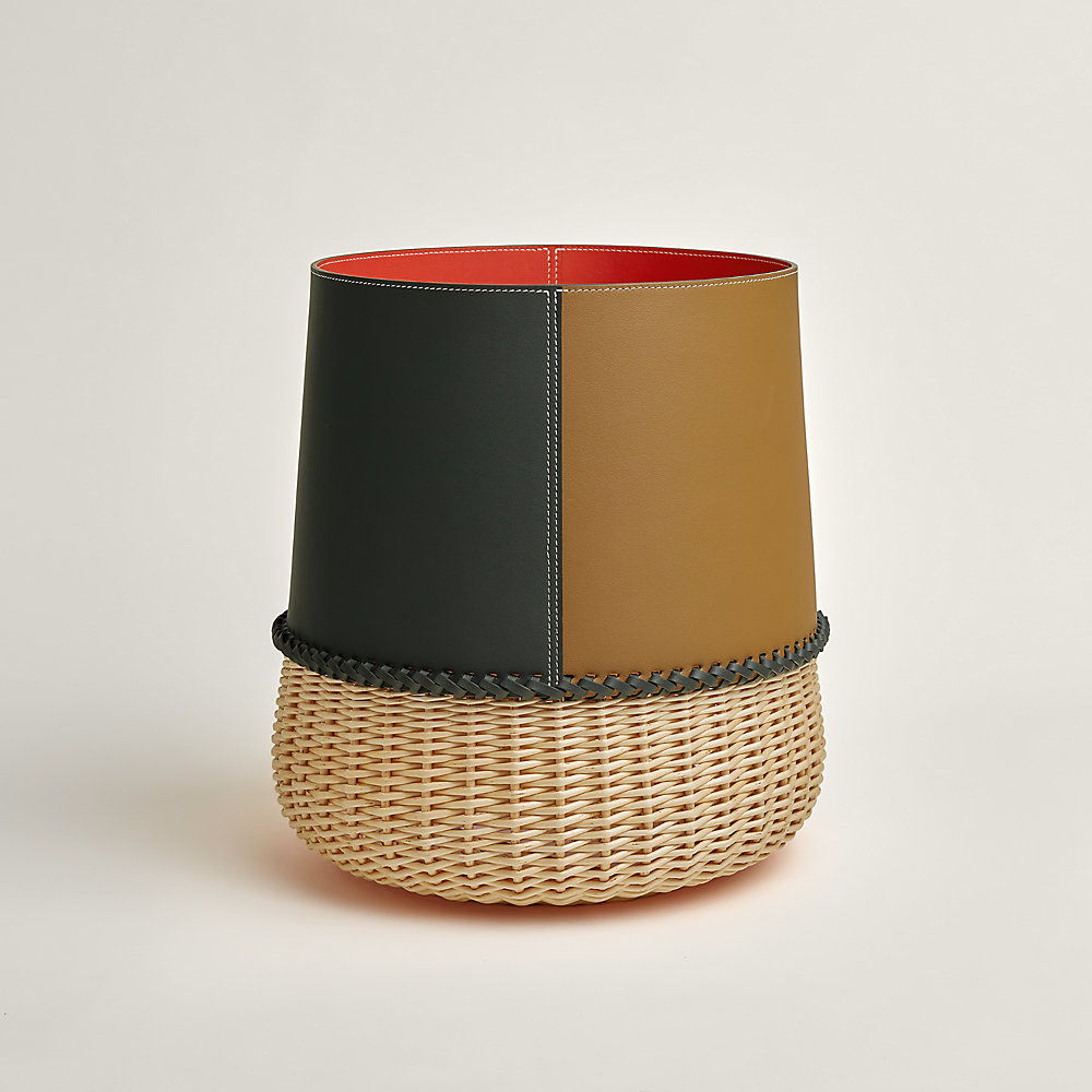 Chromatic paper basket - Brown | Hermès Finland