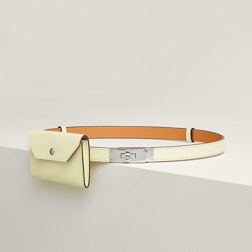 Cinturón Kelly Pocket 18 - Amarillo | Hermès México