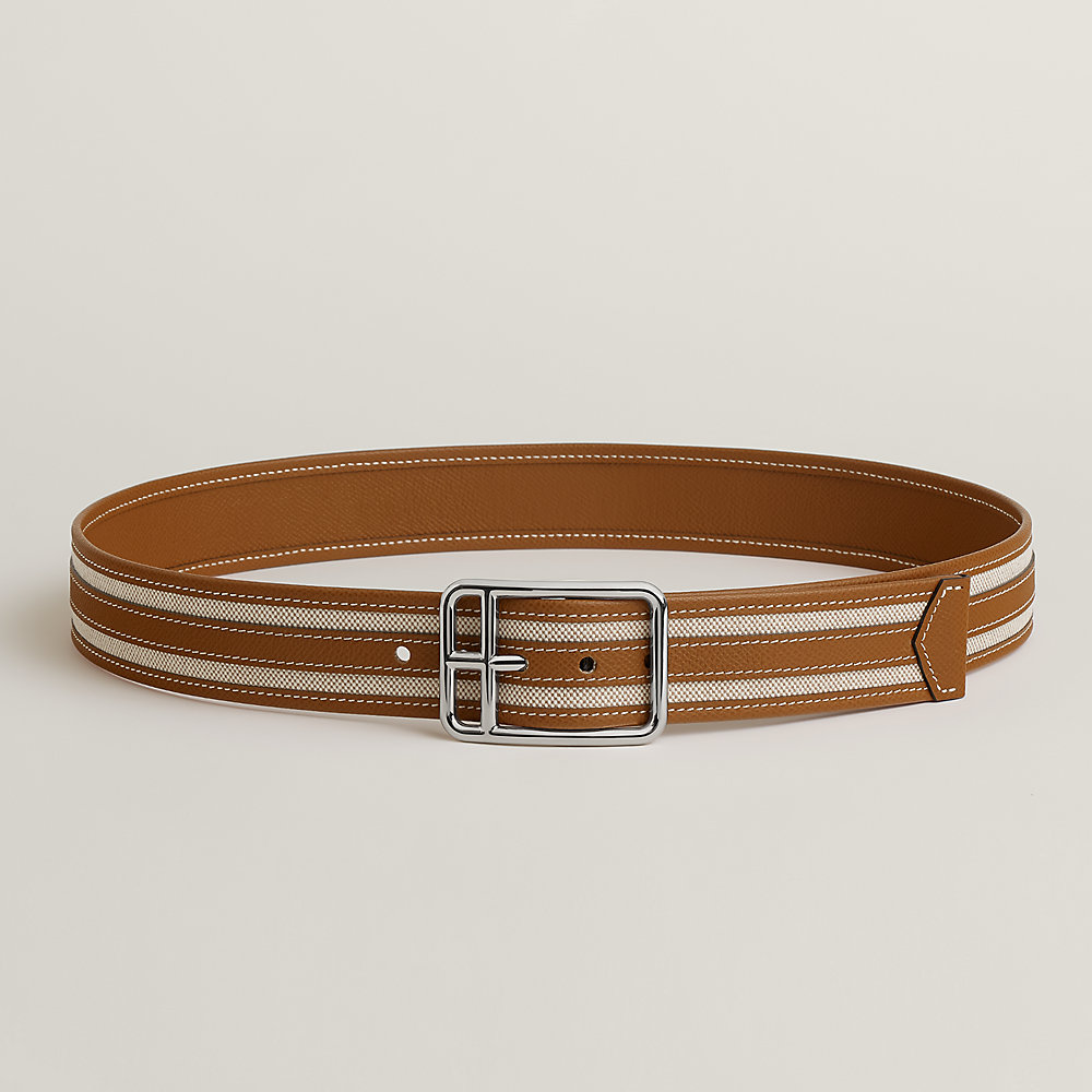 Cinturón reversible Half Cod Riviera 38 - Marrón | Hermès España