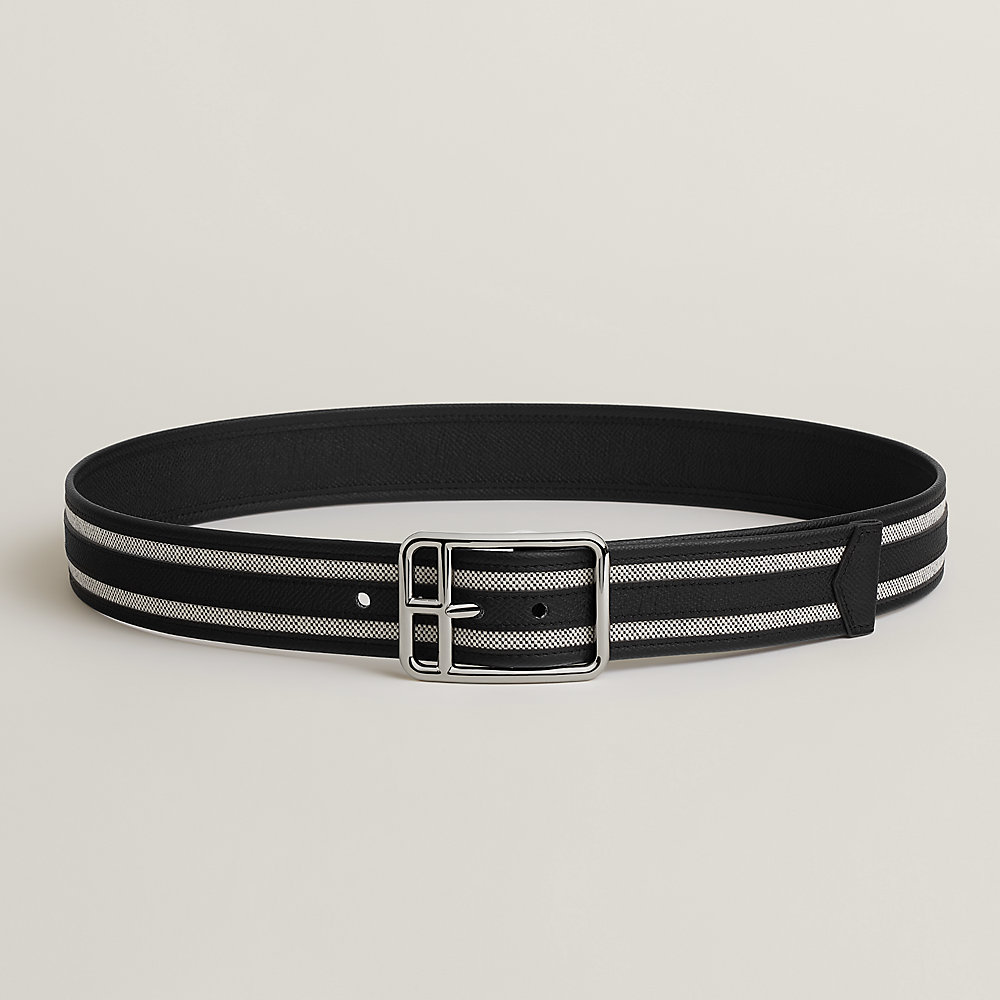 Cinturón reversible Half Cod Riviera 38 - Negro | Hermès España