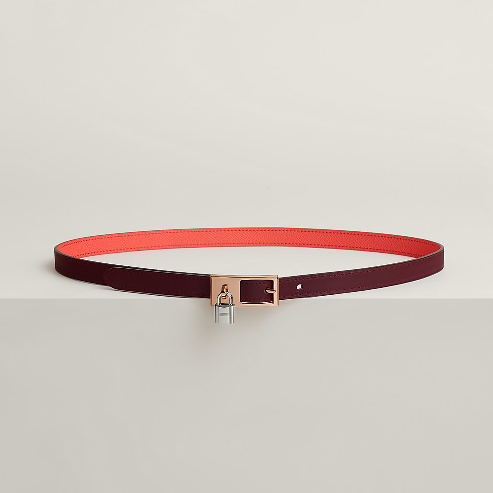 Cinturón reversible Lucky Duo 15 - Rojo | Hermès España