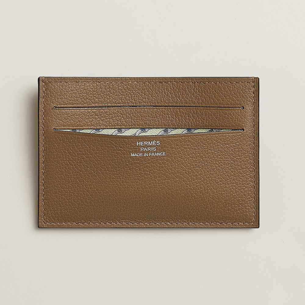 Citizen Twill card holder - Beige | Hermès Australia
