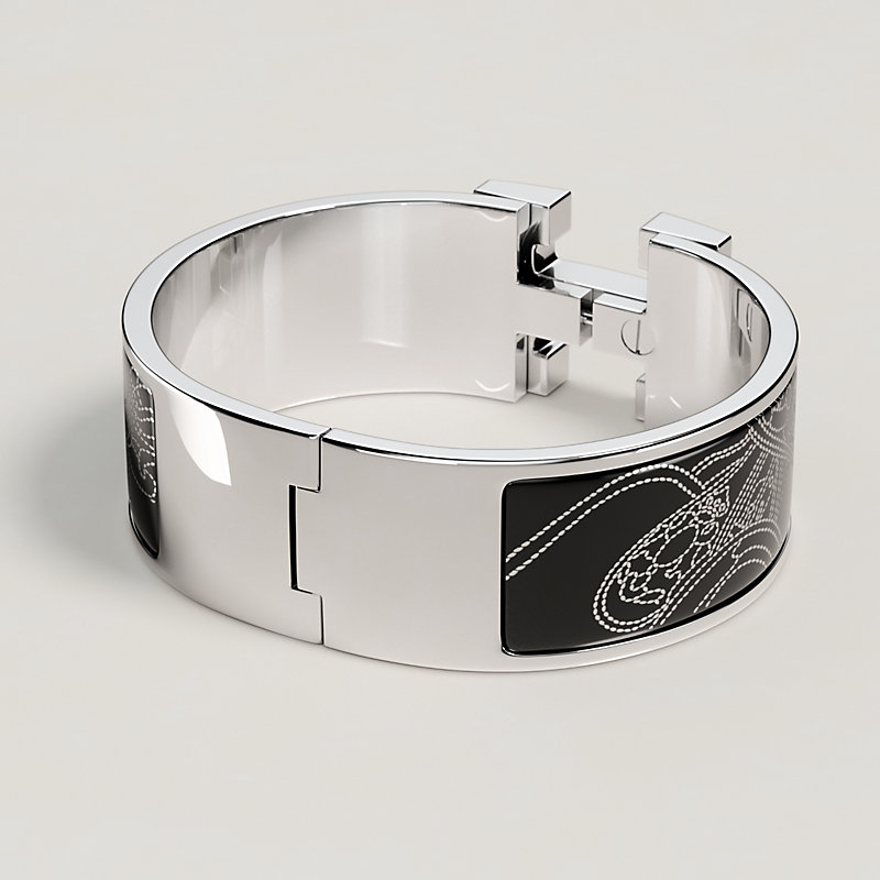 Clic Clac H Brides de Gala Applique Pique bracelet | Hermès USA Clic Clac H Brides de Gala Applique Pique bracelet | Hermès USA
