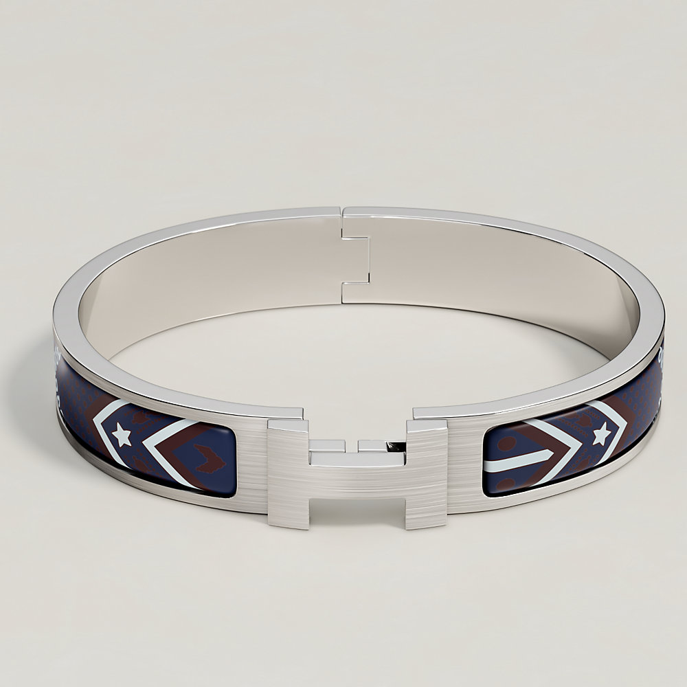 Clic HH Bandana bracelet - Blue | Hermès Thailand