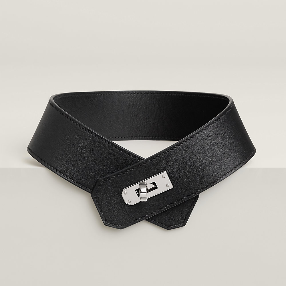 Collar Kelly, tamaño grande - Negro | Hermès España