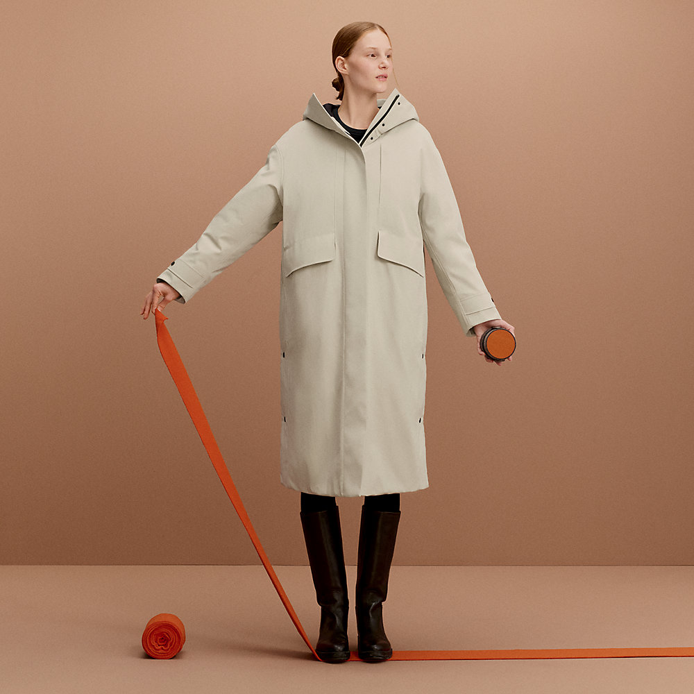 Connemara horse riding parka - Beige | Hermès Australia