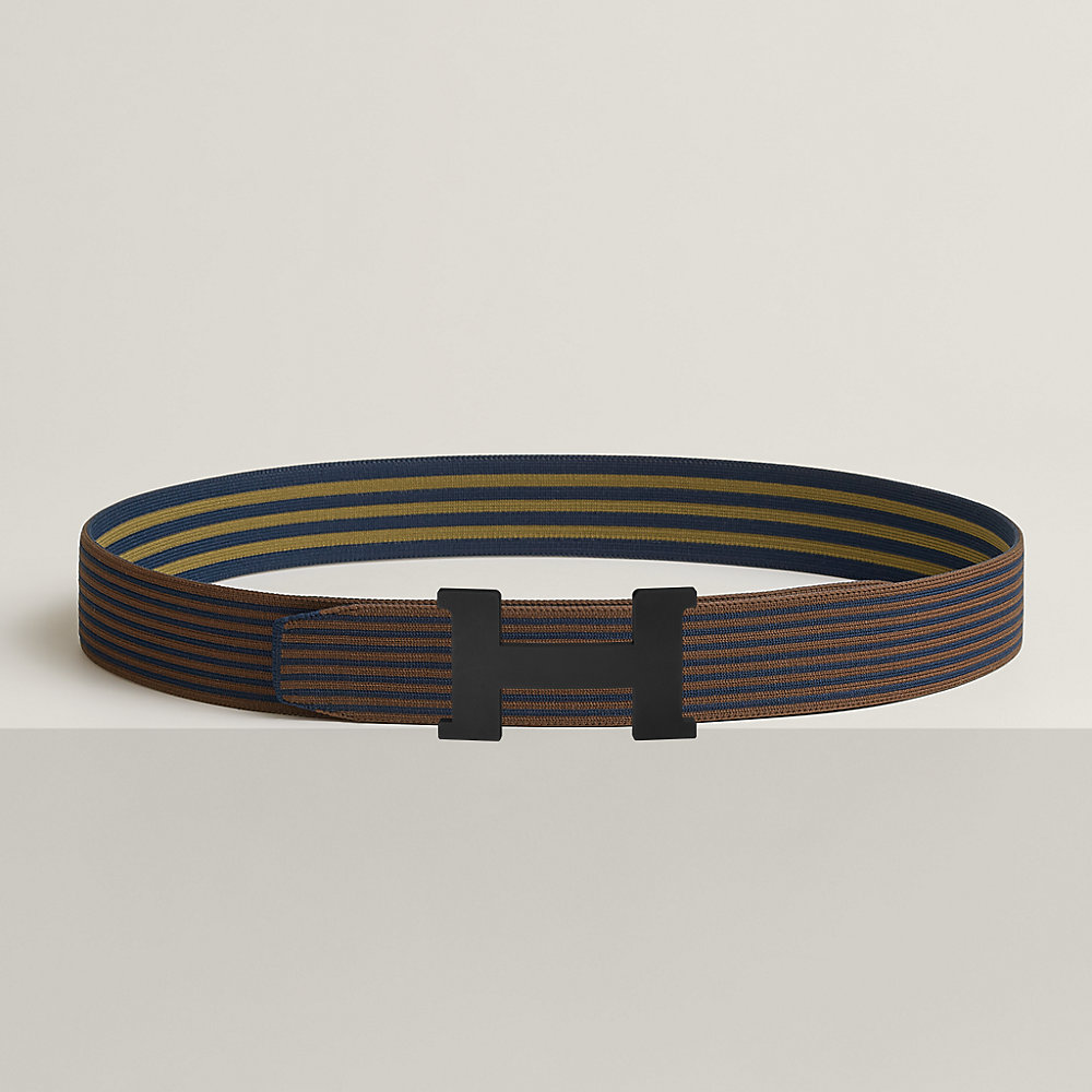 Constance belt buckle & Stripes reversible band 38 mm | Hermès UK
