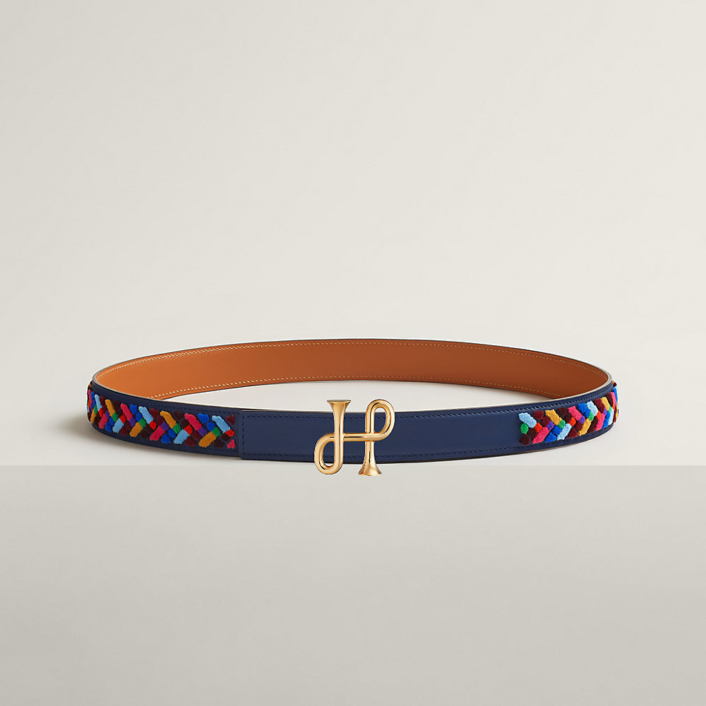 Cor Baroque belt buckle & Leather strap 24 mm | Hermès Australia
