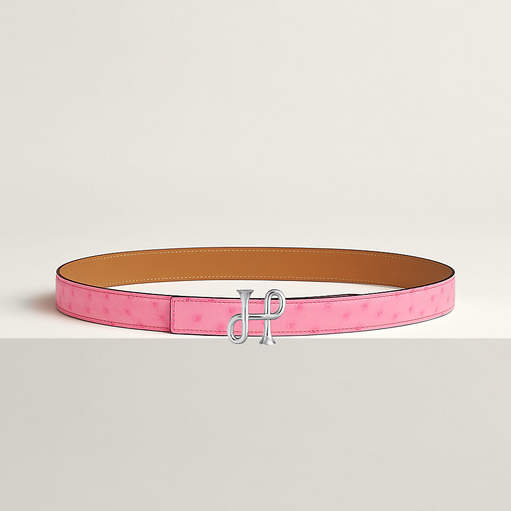 Cor Baroque belt buckle & Leather strap 24 mm | Hermès Australia
