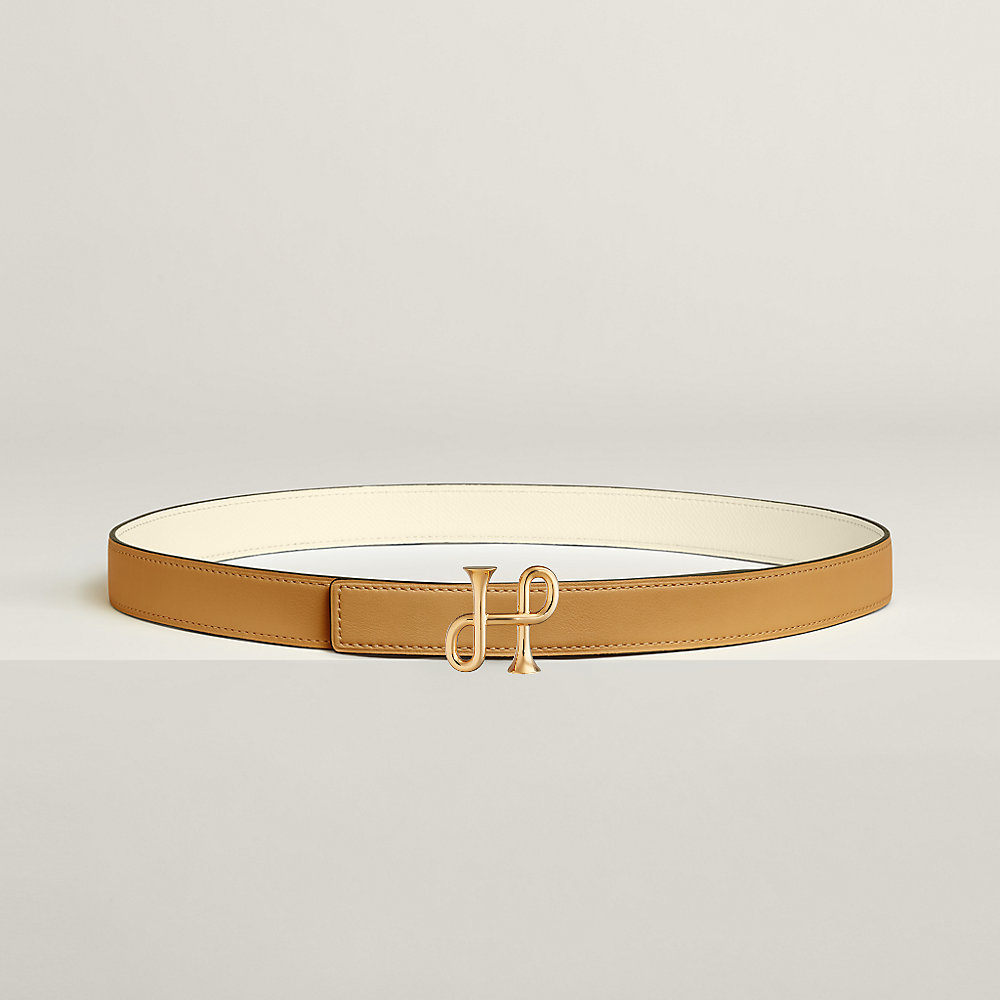 Cor Baroque belt buckle & Reversible leather strap 24 mm | Hermès Malaysia