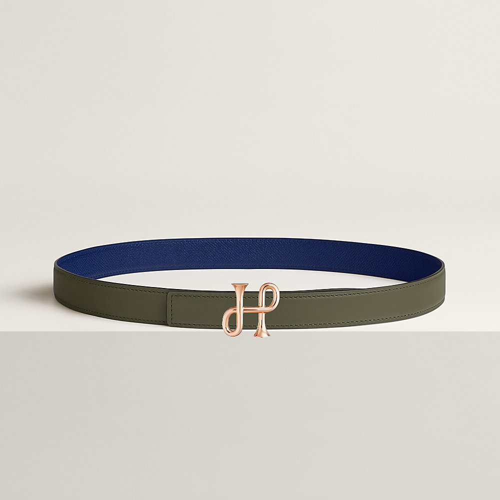 Cor Baroque belt buckle & Reversible leather strap 24 mm | Hermès UAE