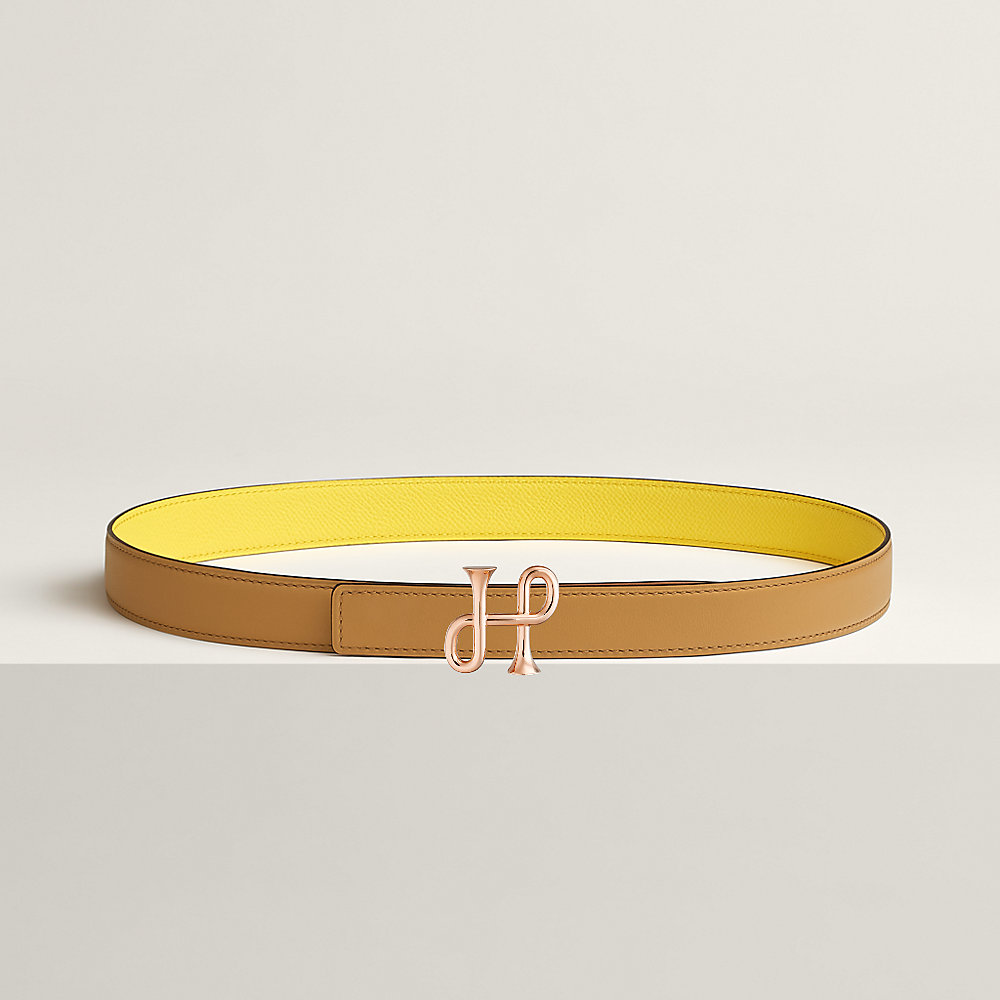 Cor Baroque belt buckle & Reversible leather strap 24 mm | Hermès Singapore