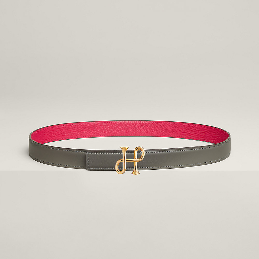 Cor Baroque belt buckle & Reversible leather strap 24 mm | Hermès Malaysia