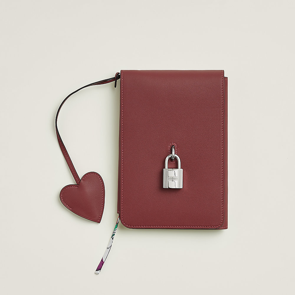 Couverture de carnet Secret - Rouge | Hermès France