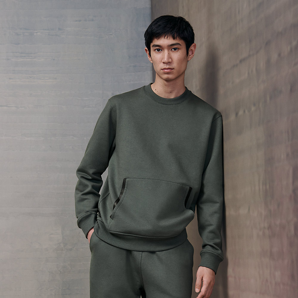 Crewneck jogging sweater | Hermès Singapore